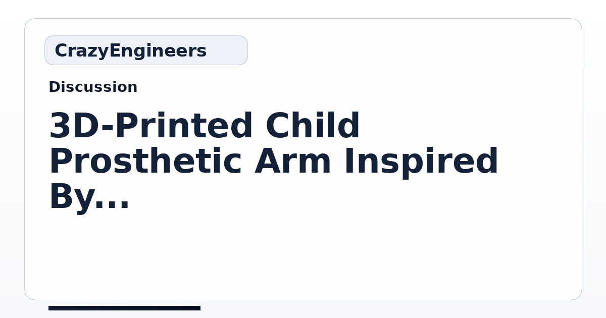 3D-Printed Child Prosthetic Arm Inspired By Iron Man Puts The Fun In ...