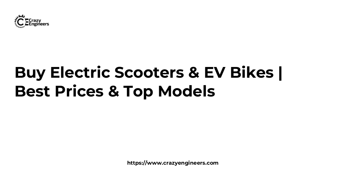 Buy Electric Scooters & EV Bikes | Best Prices & Top Models ...