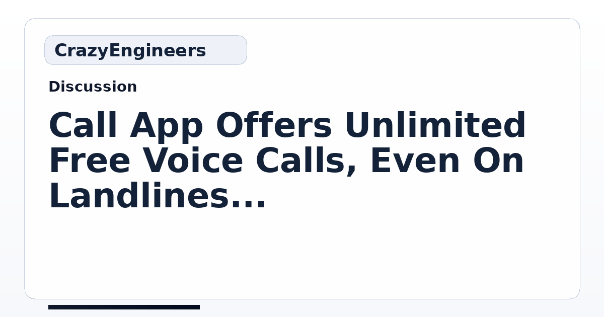 Call+ App Offers Unlimited Free Voice Calls, Even On Landlines ...