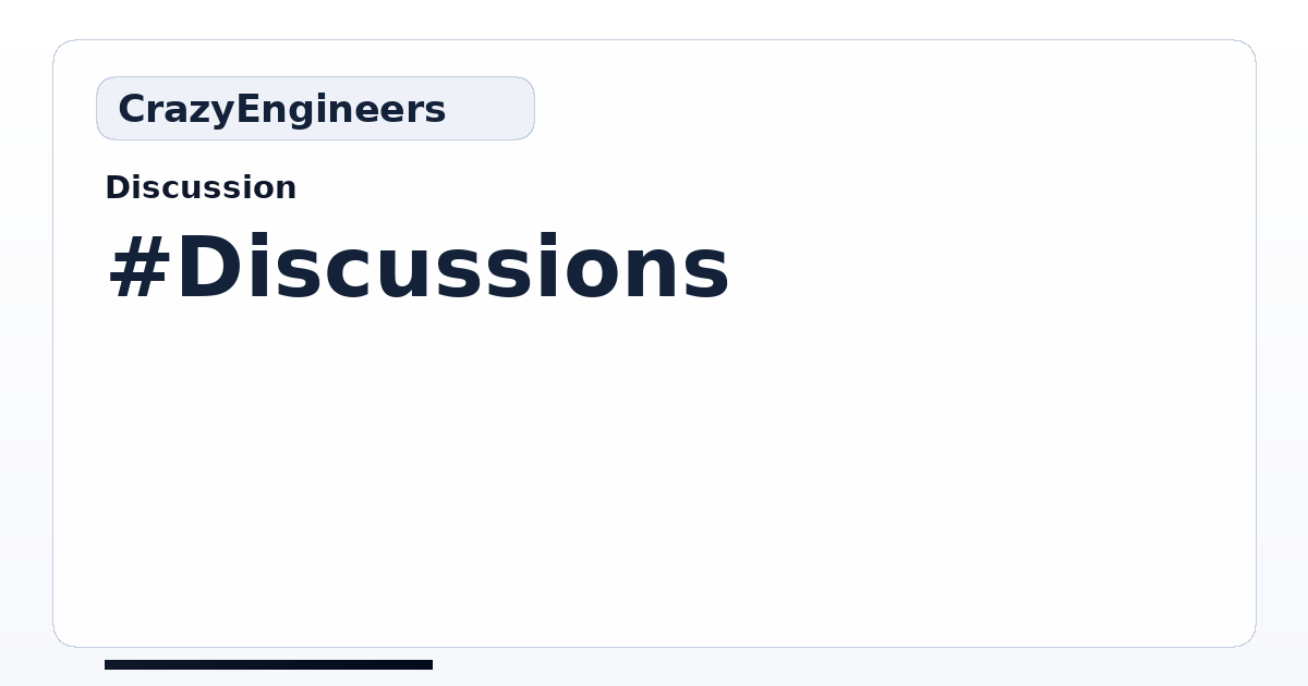 Discussions | CrazyEngineers