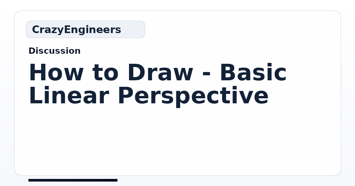 How To Draw Basic Linear Perspective Crazyengineers