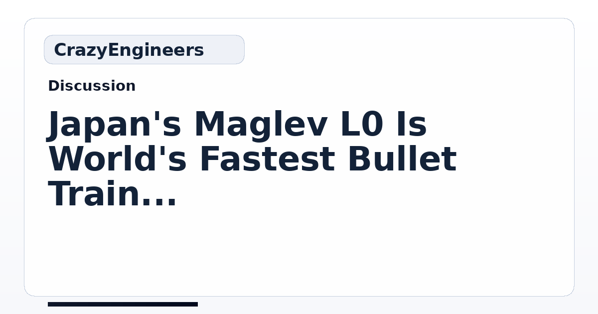 Japan's Maglev L0 Is World's Fastest Bullet Train With 500 Kmph Speed ...