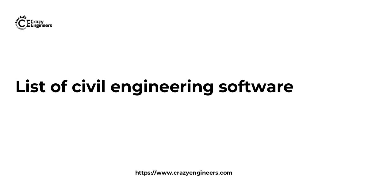 List of civil engineering software | CrazyEngineers