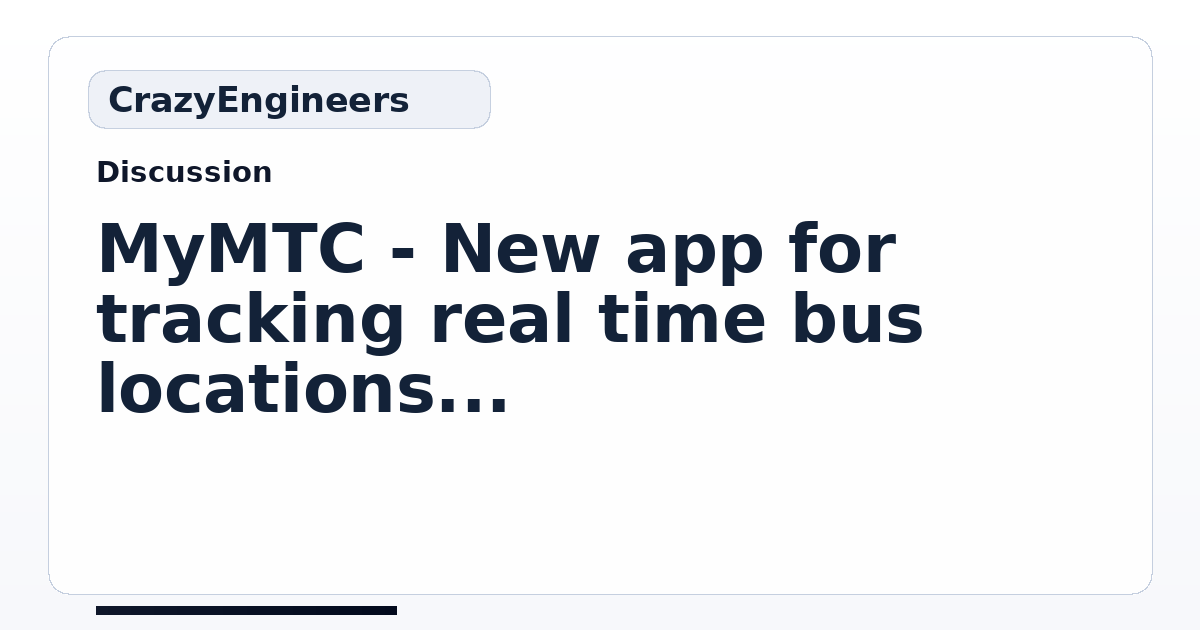 MyMTC - New app for tracking real time bus locations of Chennai ...