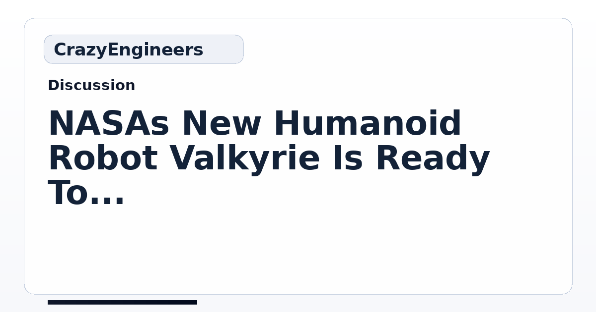 NASA’s New Humanoid Robot Valkyrie Is Ready To Compete At DRC ...