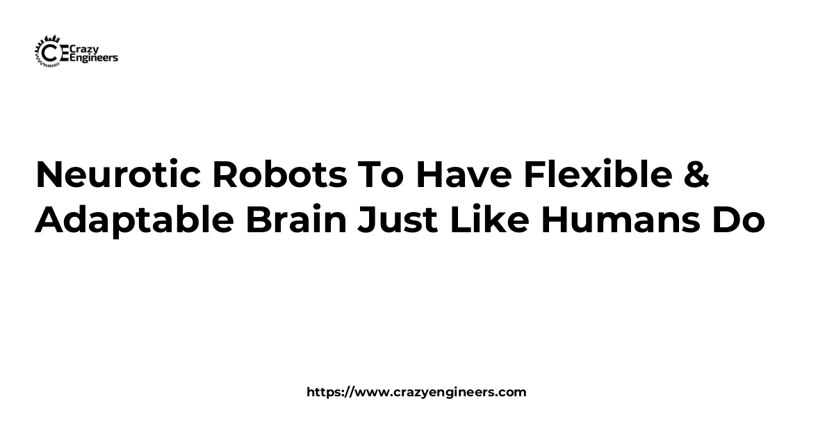 Neurotic Robots To Have Flexible & Adaptable Brain Just Like Humans Do ...