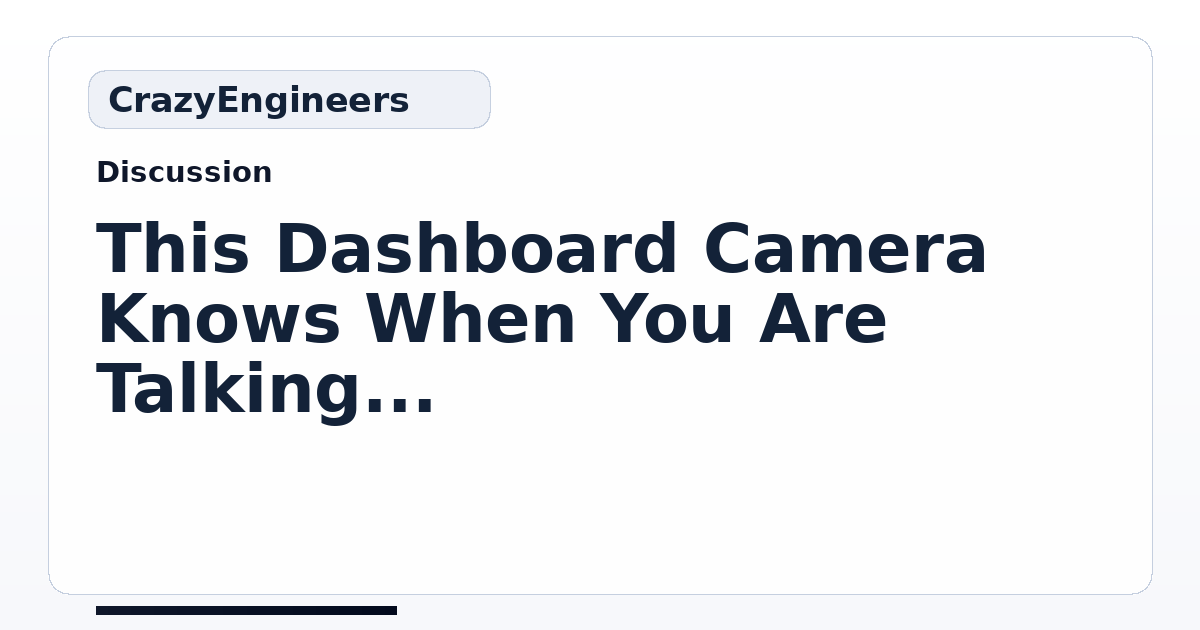 This Dashboard Camera Knows When You Are Talking On Phone While Driving ...