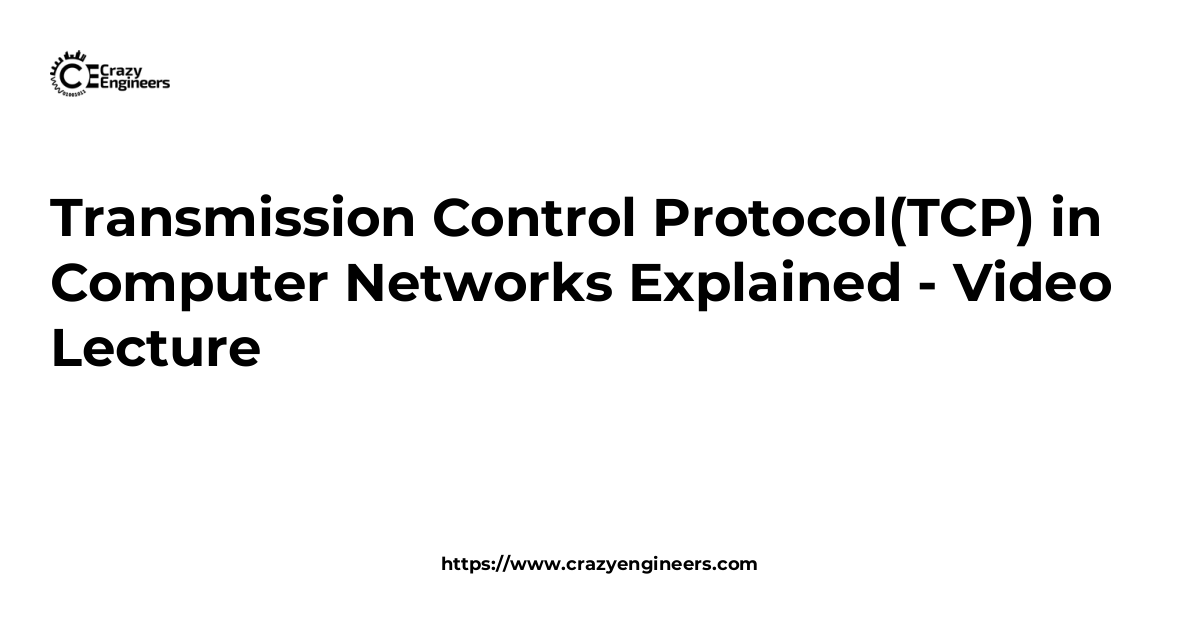 Transmission Control Protocol(TCP) in Computer Networks Explained ...