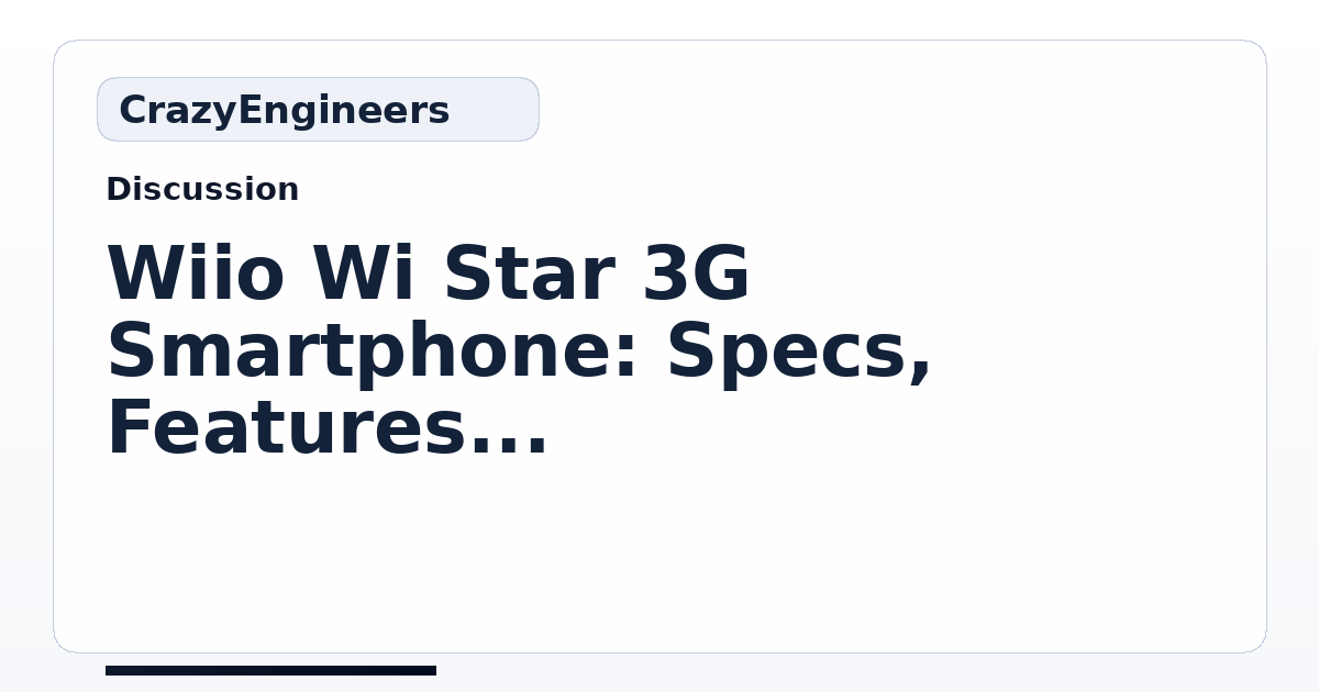 Wiio Wi Star 3G Smartphone: Specs, Features And Price In India ...